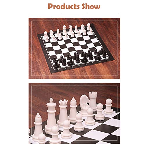 Roll-Up Leather Chess Set, Chess Board Set，Portable Travel Chess Game Set Combination，Beginner Chess Set for Kids and Adults