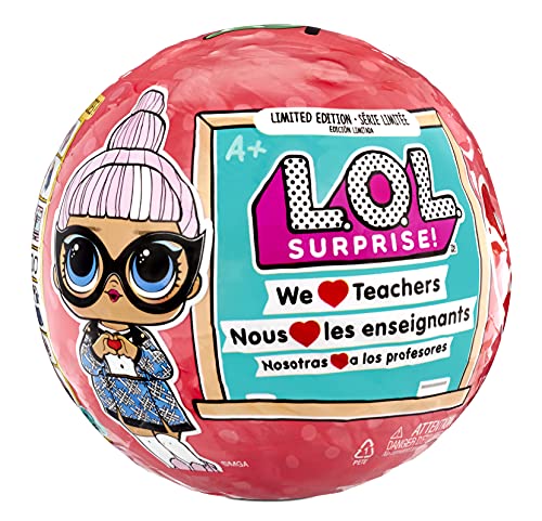 L.O.L. Surprise! MGA Cares Collectible, 7+ Surprises Limited Edition Teachers Appreciation Doll with School Themed Accessories, Gift for Kids, Toys for Girls Boys Ages 4 5 6 7+ Years Old