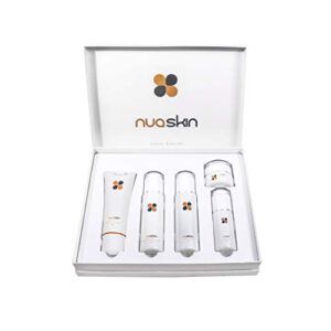 Nuaskin 5-Piece Skin Care Set with Facial Cleanser Toner Lotion Cream - Self Care Gifts for Ladies, Anti-Aging Skin Care Sets for Women - Full Size Day and Night Kit