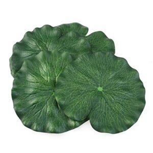 garneck 10pcs pool lotus leaves artificial floating foam lotus leaves lily pads fake foliage decoration for pond pool aquarium fish artificial lotus leaf tank foam lotus leaves