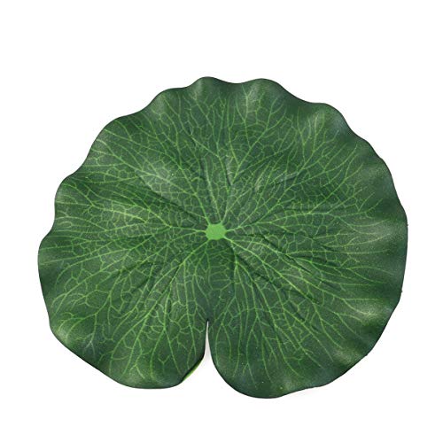 Garneck 10pcs Pool Lotus Leaves Artificial Floating Foam Lotus Leaves Lily Pads Fake Foliage Decoration for Pond Pool Aquarium Fish Artificial Lotus Leaf Tank Foam Lotus Leaves