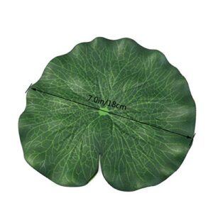 Garneck 10pcs Pool Lotus Leaves Artificial Floating Foam Lotus Leaves Lily Pads Fake Foliage Decoration for Pond Pool Aquarium Fish Artificial Lotus Leaf Tank Foam Lotus Leaves