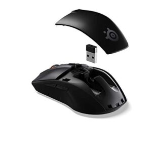 SteelSeries Rival 3 Wireless Gaming Mouse - 400+ Hour Battery Life - Dual Wireless 2.4 GHz and Bluetooth 5.0-60 Million Clicks - 18,000 CPI TrueMove Air Optical Sensor (62521) (Renewed)