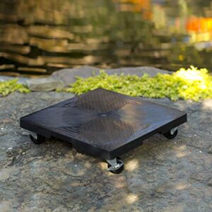 DeVault Enterprises SQ16BL 16 inch Square Plant Dolly Black