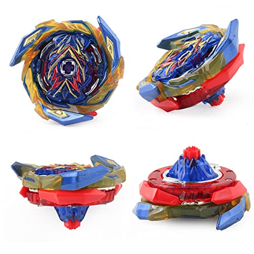 4 Piece Gyros Bey Battle Set, Battling Burst Tops with Stickers, Kids Boys Christmas Birthday Party Gift Idea