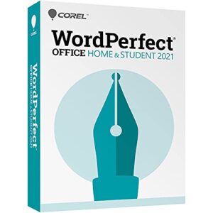 corel wordperfect office home & student 2021 | office suite of word processor, spreadsheets & presentation software [pc disc]