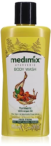 Medimix Ayurvedic Turmeric & Argan Oil Body Wash For Blemish Free Skin (300 ml / 10.14 fl oz)