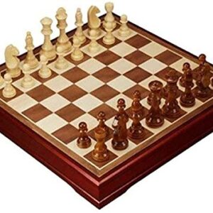 Chess Portable Set Board Set Game Solid Wood Board High-Grade Wooden Set, Adult and Children's Gifts and Board Games Development of Intellectual Entertainment Family Gatherings LQHZW