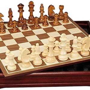 Chess Portable Set Board Set Game Solid Wood Board High-Grade Wooden Set, Adult and Children's Gifts and Board Games Development of Intellectual Entertainment Family Gatherings LQHZW