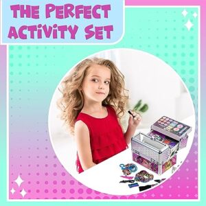 L.O.L Surprise! Townley Girl Train Case Cosmetic Makeup Set Includes Lip Gloss, Eye Shimmer, Nail Polish, Hair Accessories & More! for Kids Girls, Ages 3+ Perfect for Parties, Sleepovers & Makeovers