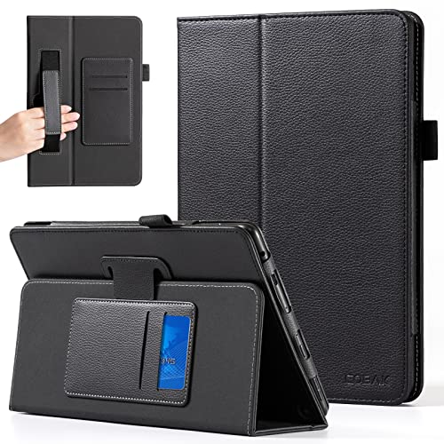 CoBak Case for All New Fire HD 10 Tablet 11th Generation and Fire HD 10 Plus 2021 - Slim Folding Stand Folio Cover for Fire 10 with Card Pocket, Black