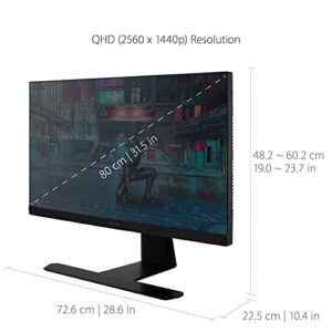 ViewSonic ELITE XG320Q 32 Inch 1440p 0.5ms 175Hz Gaming Monitor with GSYNC Compatible, HDR600, 99% AdobeRGB, HDMI, DisplayPort and Advanced Ergonomics for Esports,Black