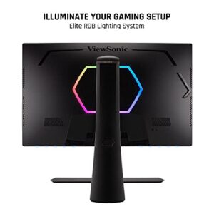 ViewSonic ELITE XG320Q 32 Inch 1440p 0.5ms 175Hz Gaming Monitor with GSYNC Compatible, HDR600, 99% AdobeRGB, HDMI, DisplayPort and Advanced Ergonomics for Esports,Black