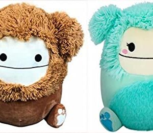 Squishmallow Official Kellytoy Mystery 4 Pack ~ 8 inch, 5 inch, 3.5 inch Clip and 2" Mini Squishville Set