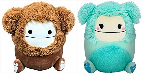 Squishmallow Official Kellytoy Mystery 4 Pack ~ 8 inch, 5 inch, 3.5 inch Clip and 2" Mini Squishville Set