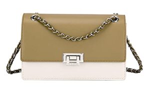 david jones new season party chain shoulder crossbody small bag (vert/creamy white)