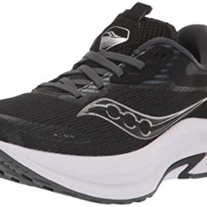 Saucony Women's AXON 2 Running Shoe, Black/White, 7.5