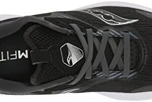 Saucony Women's AXON 2 Running Shoe, Black/White, 7.5