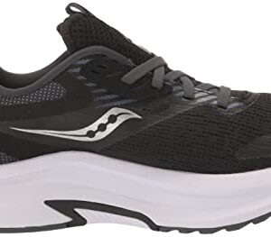 Saucony Women's AXON 2 Running Shoe, Black/White, 7.5