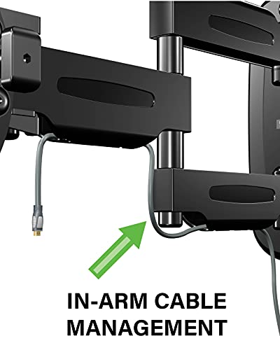 Made for Amazon Universal Full-Motion TV Wall Mount for TVs up to 55" and Compatible with Amazon Fire TVs