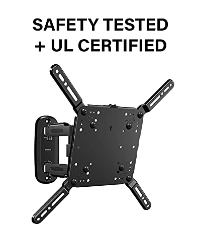 Made for Amazon Universal Full-Motion TV Wall Mount for TVs up to 55" and Compatible with Amazon Fire TVs