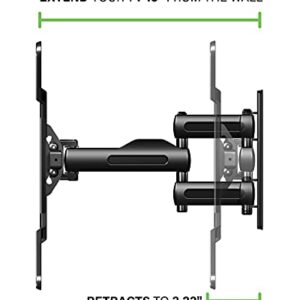 Made for Amazon Universal Full-Motion TV Wall Mount for TVs up to 55" and Compatible with Amazon Fire TVs