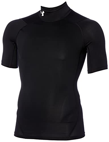 Under Armour Men's Standard HeatGear Short-Sleeve Mock Neck, Black (001), Small