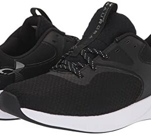 Under Armour Women's Charged Aurora 2 Cross Trainer, Black (001)/Metallic Warm Silver, 7