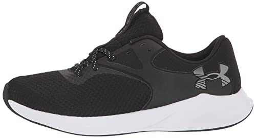 Under Armour Women's Charged Aurora 2 Cross Trainer, Black (001)/Metallic Warm Silver, 7