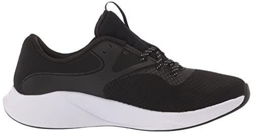 Under Armour Women's Charged Aurora 2 Cross Trainer, Black (001)/Metallic Warm Silver, 7