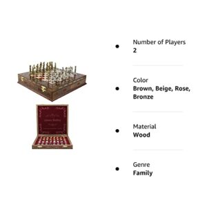 Antochia Crafts 11 Inches Custom Chess Set - Personalized Chess Set - Gift Idea for Son, Husband, Father and Anyone for Birthday, Anniversary and Any Occasion, 2 players