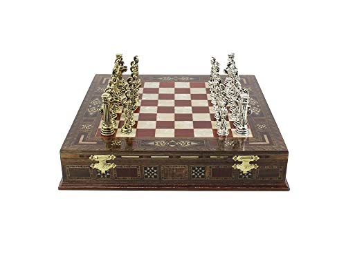 Antochia Crafts 11 Inches Custom Chess Set - Personalized Chess Set - Gift Idea for Son, Husband, Father and Anyone for Birthday, Anniversary and Any Occasion, 2 players