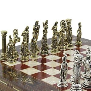 Antochia Crafts 11 Inches Custom Chess Set - Personalized Chess Set - Gift Idea for Son, Husband, Father and Anyone for Birthday, Anniversary and Any Occasion, 2 players