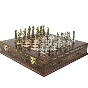 Antochia Crafts 11 Inches Custom Chess Set - Personalized Chess Set - Gift Idea for Son, Husband, Father and Anyone for Birthday, Anniversary and Any Occasion, 2 players