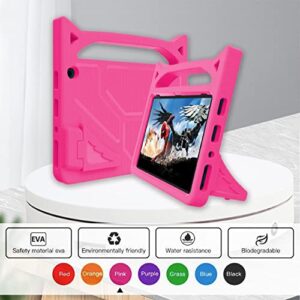 All-New Fire HD 10 & Fire HD 10 Plus Tablet Case for Kids(11th Generation, 2021 Release),Lightweight Shockproof Kid-Proof Cover with Stand Kids Case for Amazon Fire HD 10 Tablet&Kids Pro Tablet,Rose