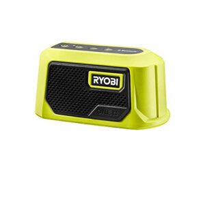 ryobi one+ ryobi pad02b one+ 18v cordless compact bluetooth speaker (tool only)