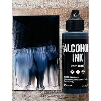 Tim Holtz Alcohol Ink - Pitch Black 2 oz.