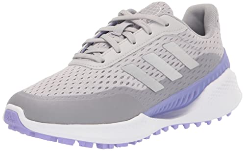 adidas Women's SUMMERVENT Spikeless Golf Shoes, Grey Two/Silver Metallic/Light Purple, 8