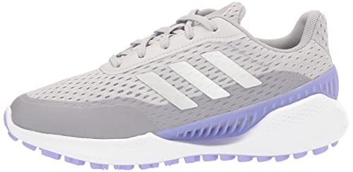 adidas Women's SUMMERVENT Spikeless Golf Shoes, Grey Two/Silver Metallic/Light Purple, 8