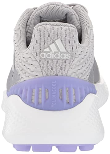 adidas Women's SUMMERVENT Spikeless Golf Shoes, Grey Two/Silver Metallic/Light Purple, 8