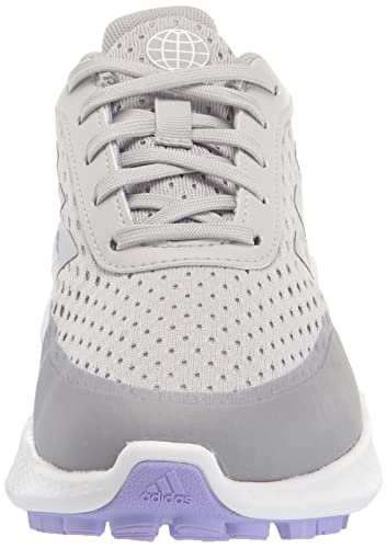 adidas Women's SUMMERVENT Spikeless Golf Shoes, Grey Two/Silver Metallic/Light Purple, 8