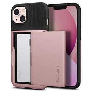 spigen slim armor cs designed for iphone 13 case (2021) - rose gold