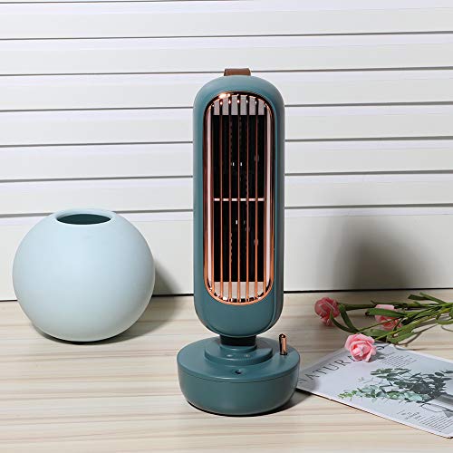 Summer Enjoyment Table Fan, Spraying Fan Vintage Tower-Shape with 220ml Water Tanks for Office Home for Summer(green, Insect)