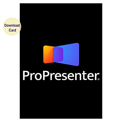 RenewedVision Propresenter 7 Live Presentation & Production Software for Windows/ macOS [Download Card]