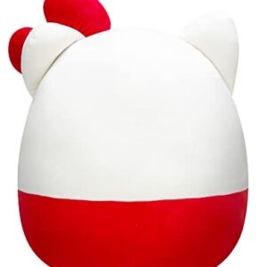 Squishmallows Hello Kitty with Red Glasses 14-Inch Plush - Sanrio Ultrasoft Stuffed Animal Large Plush Toy, Official Kellytoy Plush