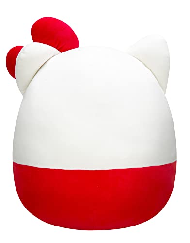 Squishmallows Hello Kitty with Red Glasses 14-Inch Plush - Sanrio Ultrasoft Stuffed Animal Large Plush Toy, Official Kellytoy Plush