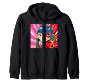 miraculous collection ladybug transformation zip hoodie