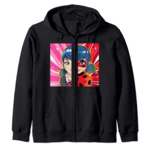 Miraculous Collection Ladybug Transformation Zip Hoodie