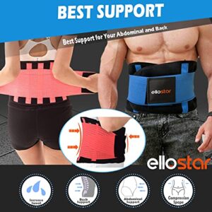 ellostar Women's Waist Trainer: Sweat Band for Belly Fat, Tummy Control, Back Support, Workout Shapewear, Weight Loss Aid X-Large, Pink