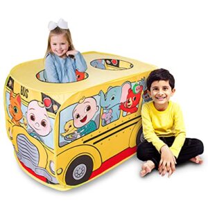 sunny days entertainment musical yellow school bus pop up tent - cocomelon